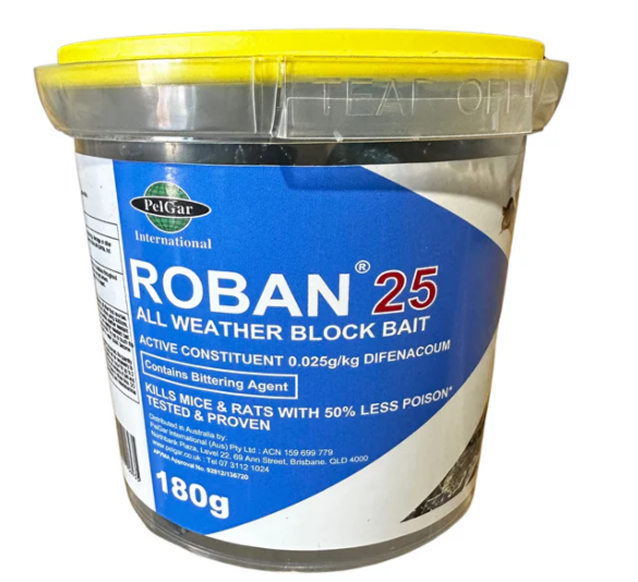 ROBAN 25 RODENTICIDE BLOCKS 180G – Sprenger's Rural Traders
