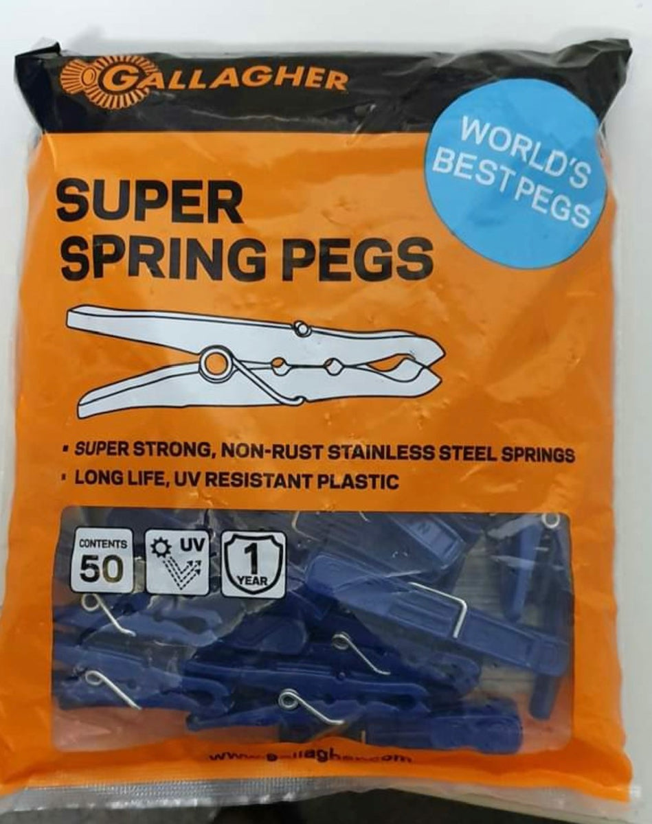 GALLAGHER SPRING PEGS 50PK BAG – Sprenger's Rural Traders