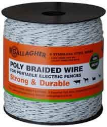 GALLAGHER POLY BRAID WIRE 1.5MM X 1/16 500M – Sprenger's Rural Traders